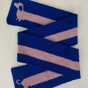 Handmade Sausage Dog Scarf Cute Crochet Scarf Ready to Order Weiner Dog ...