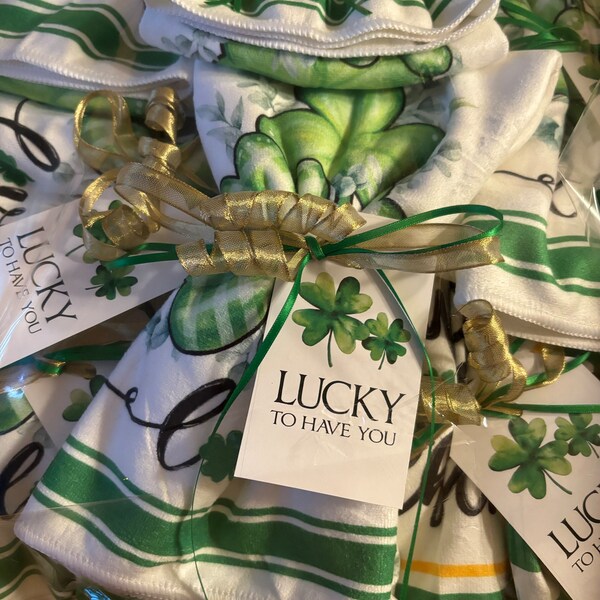 Lucky to Have You, Printable Gift Tag, St. Patrick's Day Tag, Shamrock ...