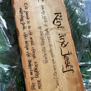 10 X Rustic Log Slice Place Names Personalised Engraved Burned Settings ...