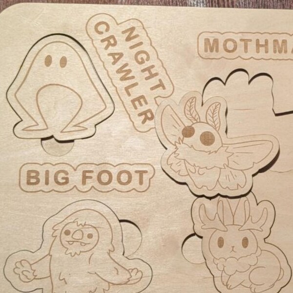 Cryptids/mythology Chibi SVG + PNG Bundle - Etsy