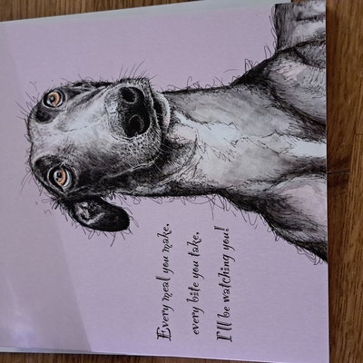Greyhound Giving a High Five Card, High Five Card, Lurcher Card ...