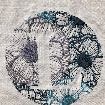 Floral Letter l Hand Embroidery Pattern / Digital - Etsy