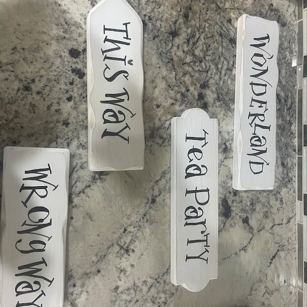 This Way That Way Not This Way Wonderland Fairytale Storybook Signpost ...