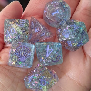 MO PEARL Dnd Dice Set, D20 Polyhedral Dice Set Ocean Dungeons and ...