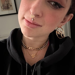 18K Gold Filled Name Necklace Thick Box Chain Custom Name - Etsy