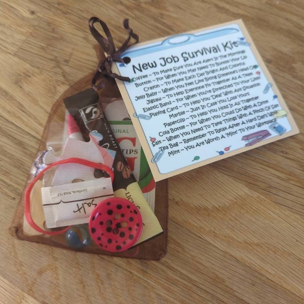 Good Luck on Your Travels Survival Kit Fun Novelty Gift Good Luck ...