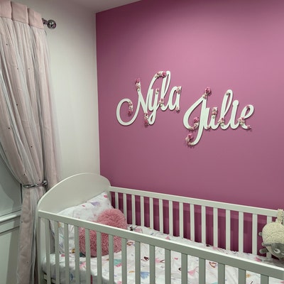 Large Name Sign, Large Name Sign for Nursery, Large Wall Art, Large ...
