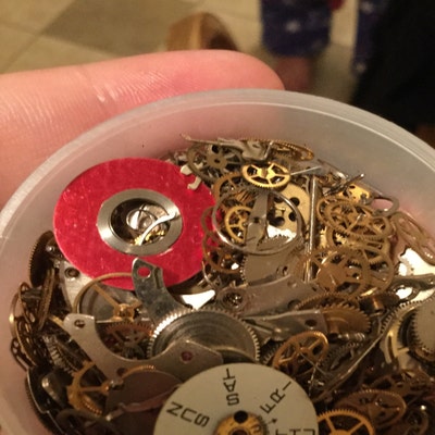 30g Watch Parts Jewellery Making Steampunk Altered Art Craft Cyberpunk ...