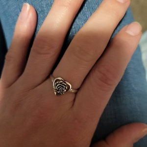 Sterling Silver Harp Ring, Note Ring, Instrument Ring, Silver Ring ...