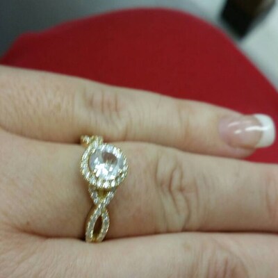 Twist Engagement Ring Setting White Gold Twisted Band - Etsy