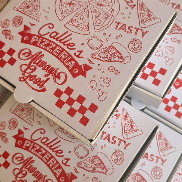 Personalized Pizza Party Box – Custom Treat & Favor Box, 7 Inch - Etsy
