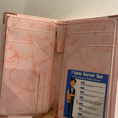Sonic Server® Marble Style Server Book for Restaurant Waitress Waiters ...