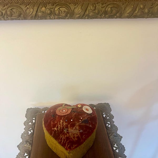 Antique Green Wood Divided Crate Cubbies Primitive Rustic Sorter ...