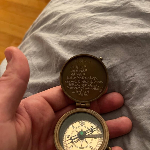 Baptism Compass, First Holy Communion Compass, Engraved Compass for ...