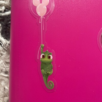 Pascal Mickey Balloon Rapunzel Tangled Transparent Laptop Stickers ...