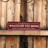 Proudly Serving Whatever You Bring Sign, Personalized Home Bar Sign ...