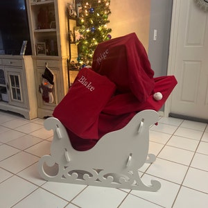 White Medium Sleigh Display - Etsy