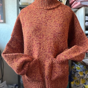 Knitting Pattern Knit Sweater Tee, Easy Knitting Pattern, Knit Tee ...