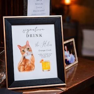 Pet Signature Cocktail Cat Custom Drink Sing Dog Signature Drink Sing ...