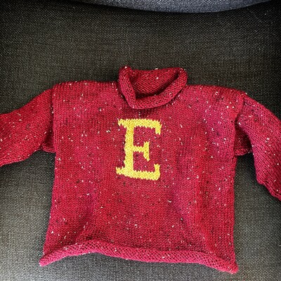 Custom Hand Knit Weasley Sweater - Etsy