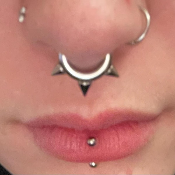 HALF GOLD / SILVER 4G, 5G, 6G, 7G, 8G, 10G, or 12G Anodized Astm F136 ...