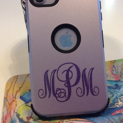 Vinyl Monogram Decal, Monogram for Phone Case, iPhone Monogram Decal ...