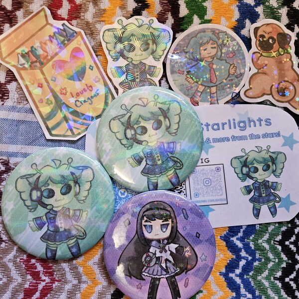 Silly Teto Holographic Stickers | Synthv/utau (2 In.) - Etsy