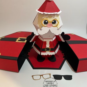 SANTA BOX Card SVG Instant Download Svg Project for Cricut, Scanncut ...