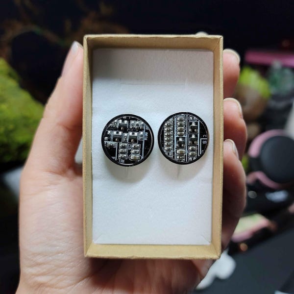 Unique Real Circuit Board Cufflinks, Stainless Steel, Cufflinks for ...