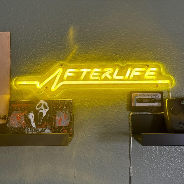 Afterlife LED Neon Sign: Cyberpunk Game Room Wall Decor - Etsy