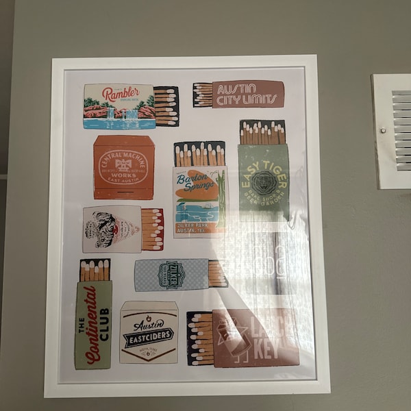 WALT DISNEY Matchbook Style 8x10 or 16x20 High-quality Art Print - Etsy