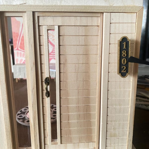 Miniature Dollhouse Custom Address Sign, Doll House Accessories, 1:12 ...