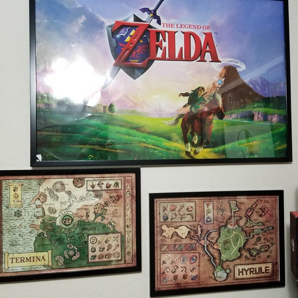 Map of Termina From Legend of Zelda, Majoras Mask - English or Hylian ...