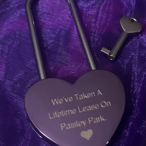 Engraved Solid Brass Personalised Padlock Lock Your Love Forever Lock ...