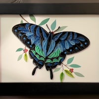 Blue Jay Bird Quilling Card Art Paper Greeting Card - Etsy Canada