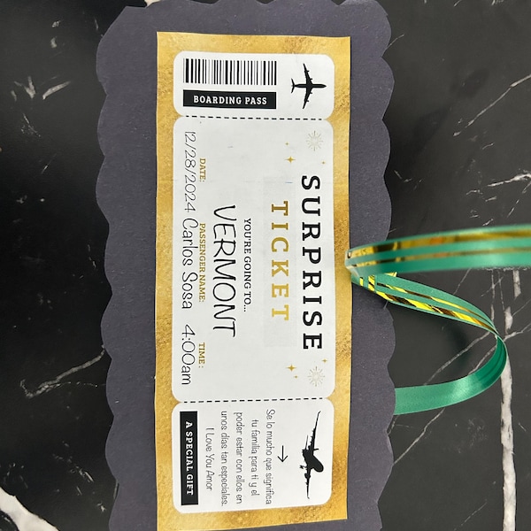 Editable Surprise Event Ticket, Printable Gift Ticket, Surprise Coupon ...