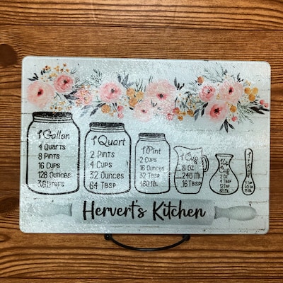 Measurement Cutting Board Design, Kitchen Sublimation Images, Rectangle ...