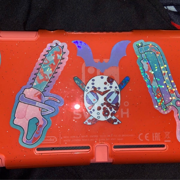 Mini Pastel Horror Weapons Holographic Sticker Pack - Etsy