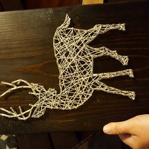 String Art Pattern Bambi The Buck 10 x 8 - Etsy 日本