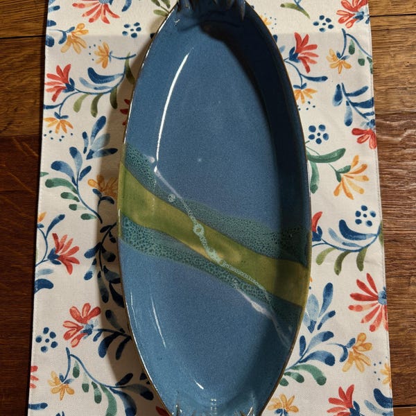 Pottery Casserole Dish Pottery Handmade Bakeware Teal Ceramic Bakeware ...