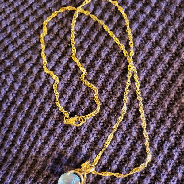 18K Gold Chain Necklace, Vine Chain, Twist Chain, Gift for Her, Figaro ...