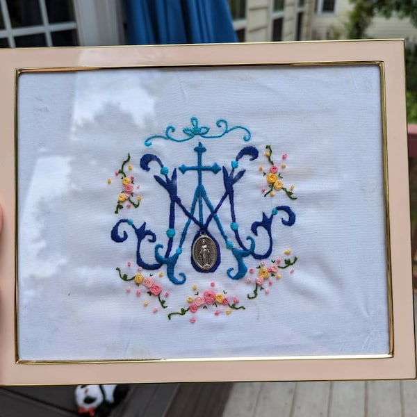 Sacred Heart of Jesus — Catholic Hand Embroidery Pattern - Etsy
