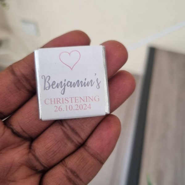 Personalised Happy Birthday Party Favours Chocolate Favours Black ...