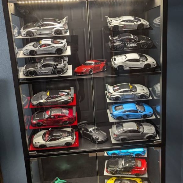 1:18 Scale Model, 3 Tier, Angled Desktop Display Stand Suits Formula 1 ...