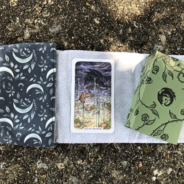 Black Cat and Moon Tarot Card Wrap, Black Cat and Moon Oracle Card Wrap ...