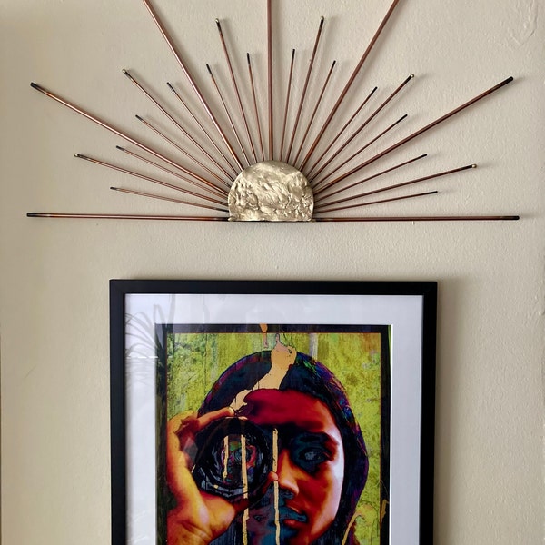 Abstract Metal Wall Art, Metal SUNBURST, Metal Sun, Abstract Art, Wall ...