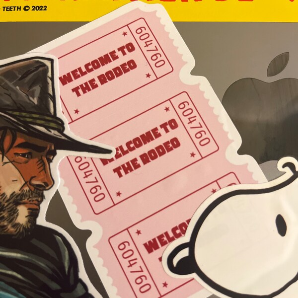 Welcome to the Rodeo Sticker L Teal Cowgirl Sticker | Western Sticker ...