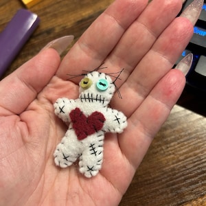Voodoo Doll Keychain-back Pack Charms-mini 3 Inch Voodoo Doll With ...