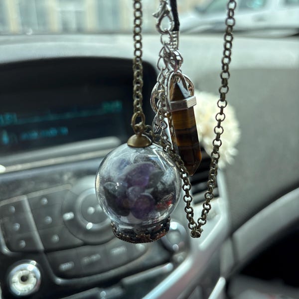 Protection Pendant, Witch Ball Pendant, Crystal Ball Pendant, Banish ...