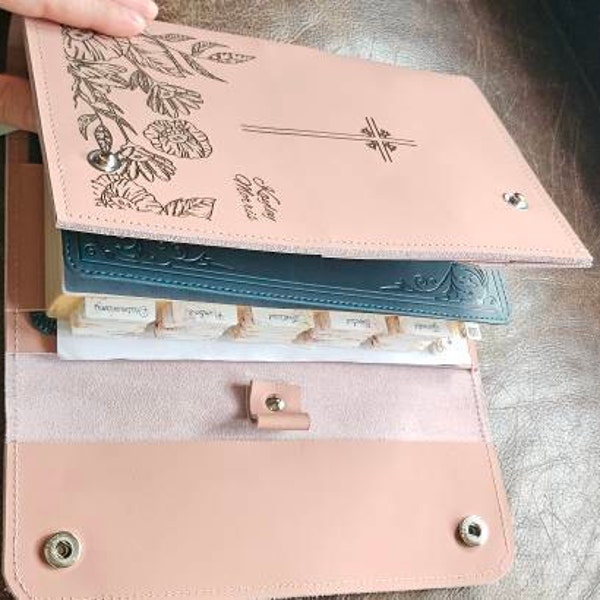Handmade Leather Bible Cover,engraved Bible Cover,custom Size Bible ...